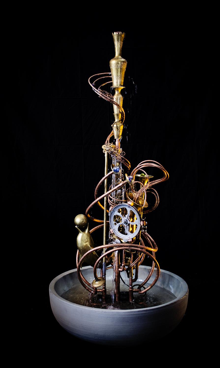 Alto Sax Fountain | Douglas Walker Sculpture, BC, Canada